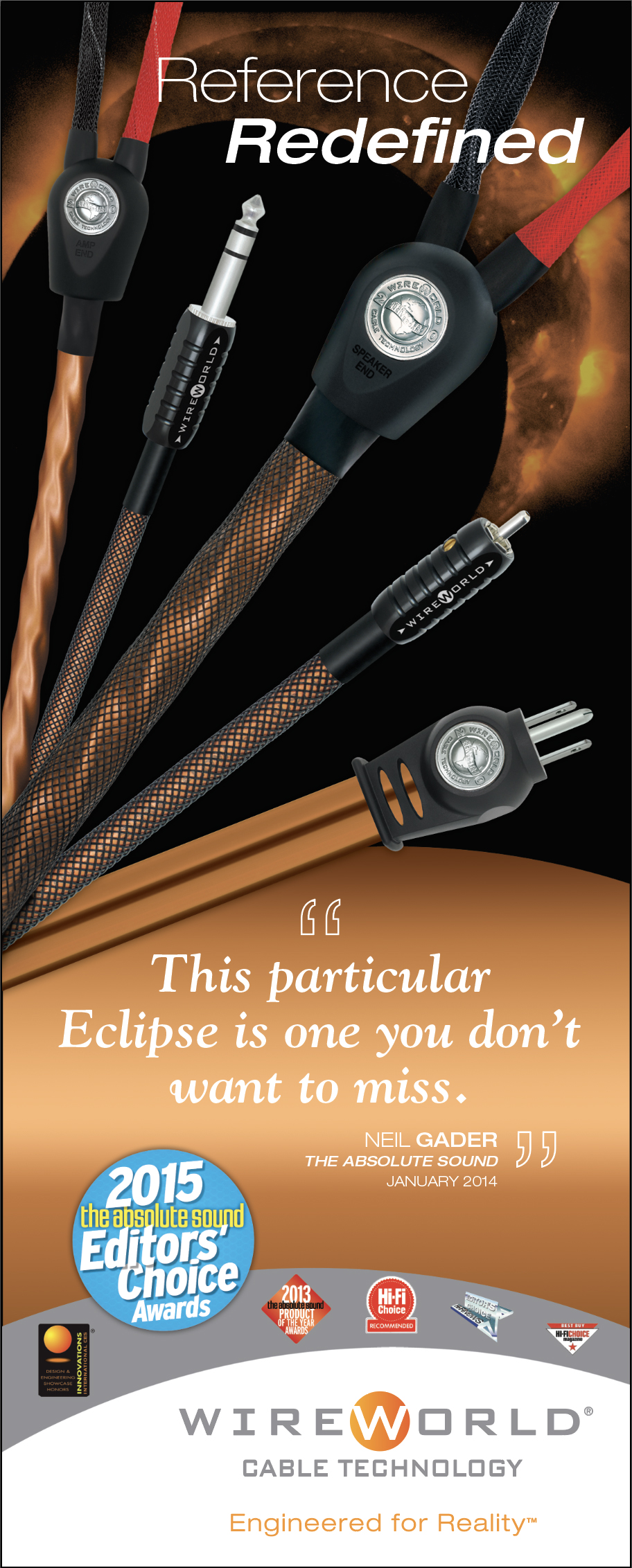Eclipse Gader Quote Standing Banner – Wireworld Cable Technology Resources